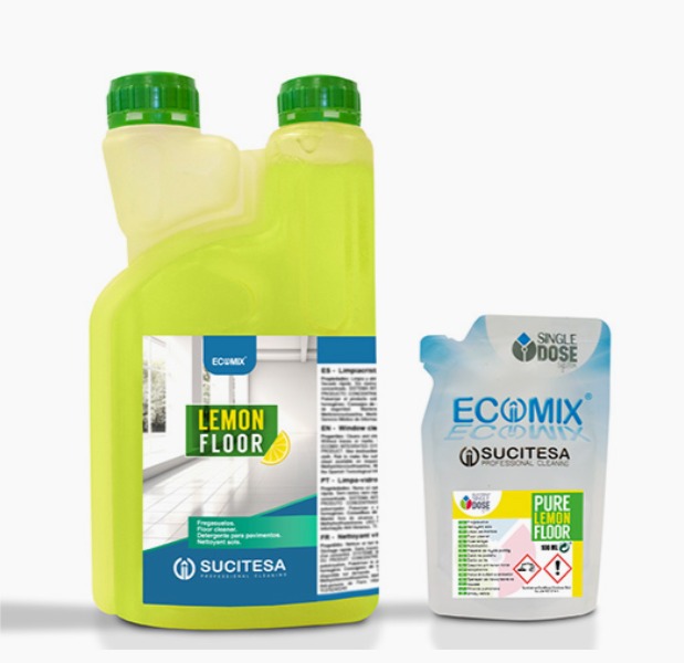 DETERGENTE CHÃO CONCENTRADO ECOMIX PURE LIMÃO 100 ml (12 SAQUETAS ...